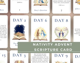 Printable Advent Scripture Devotion for Kids and Families Christmas ...