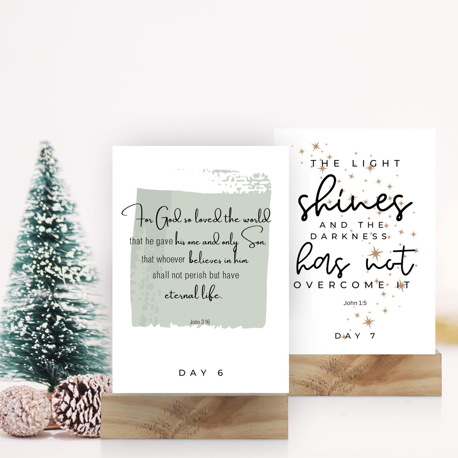 Printable Christmas Advent Scripture Cards: DIY Holiday Countdown (PDF ...