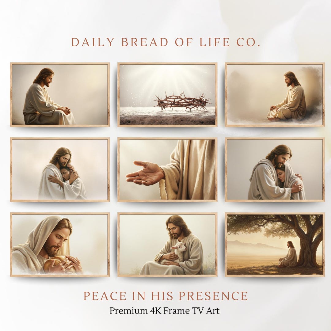 Jesus Frame TV Art: Christian Digital Screensaver (digital Download) - Etsy