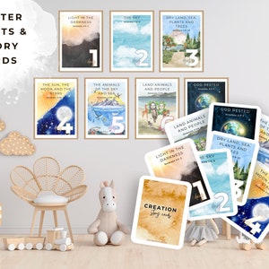 Days of Creation Printable Poster & Flashcard Bundle, Sunday School ...