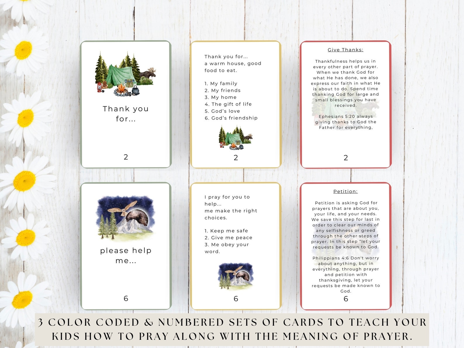 How to Pray Cards for Kids: Bible Verse Activity Set (PDF Download) - Etsy