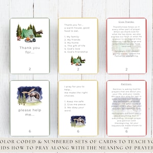 How to Pray Cards for Kids, Prayer Activity, Teach Child to Pray, Bible ...