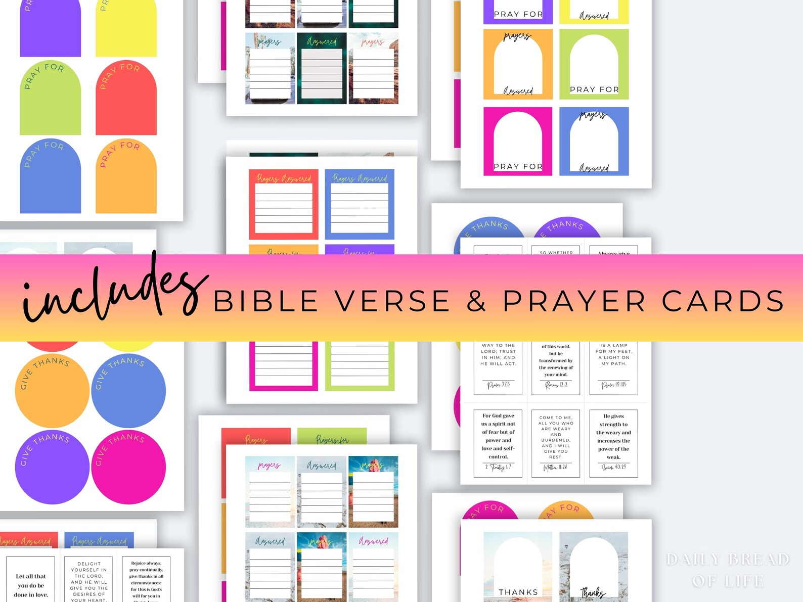 Prayer Party Kit, Prayer Board Bundle, Prayer Planner, Scripture Cards ...
