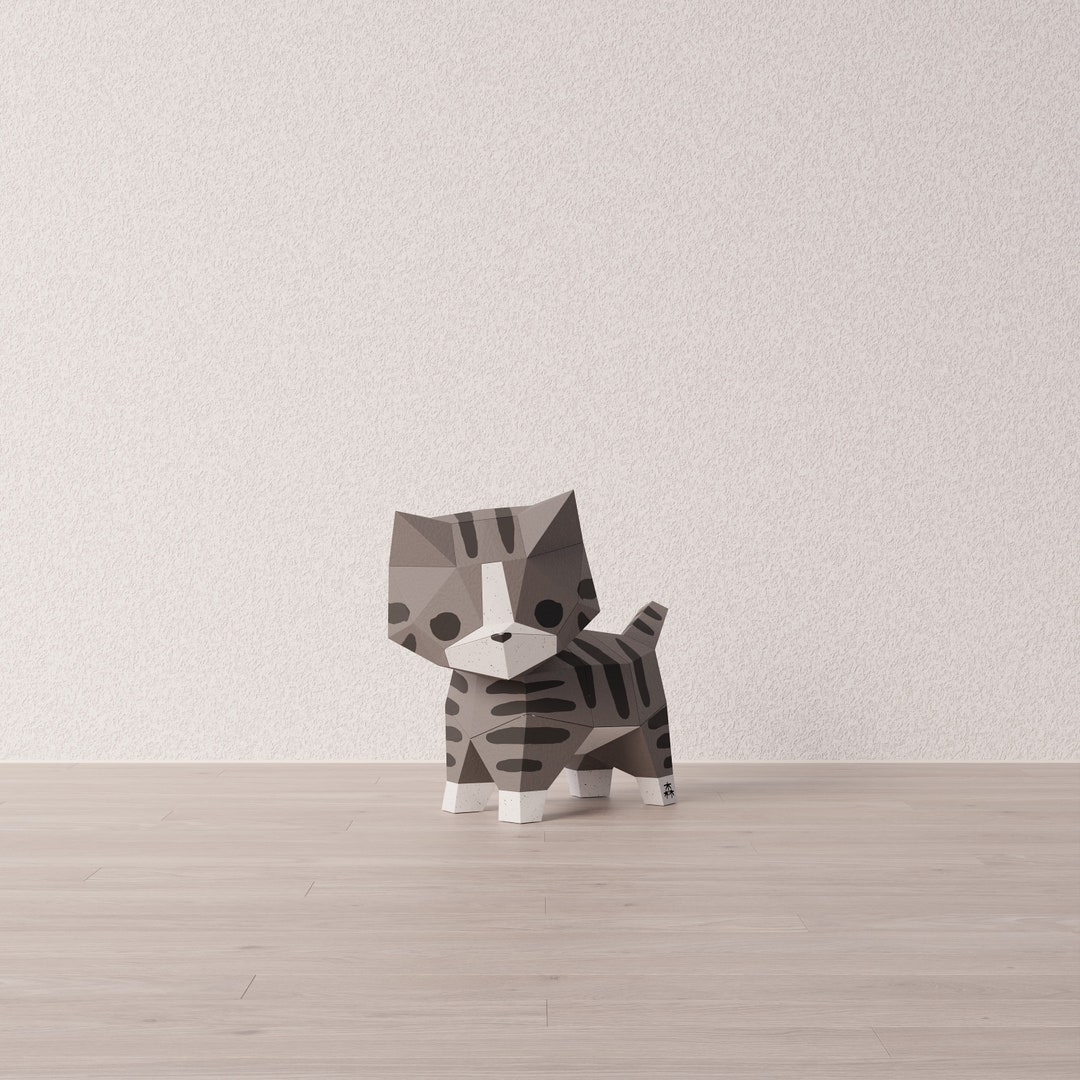 Goji the Cat DIY Paper Puzzle DIY Kit Decoration Christmas Gift ...