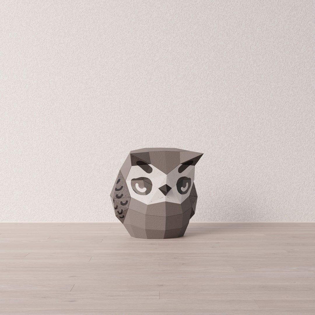 Fuko the Owl DIY Paper Puzzle Kit Decoration Christmas Gift Home Decor ...