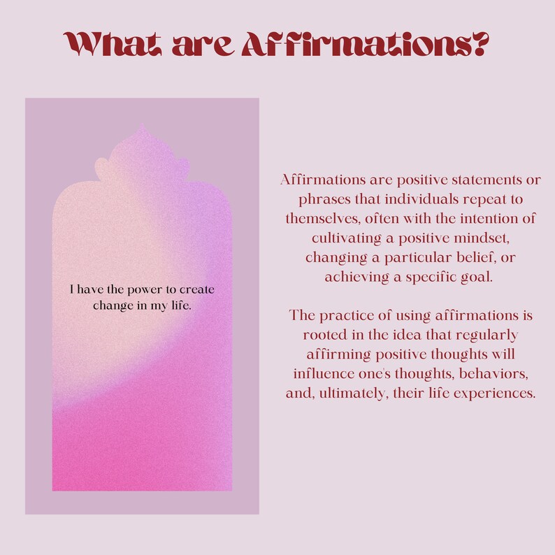 Positive Affirmation Cards - Etsy