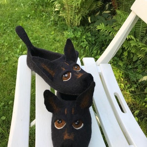 Dog Clogs,dogs Lovers Gift,wool Slippers,animals Slippers,funy Slippers ...