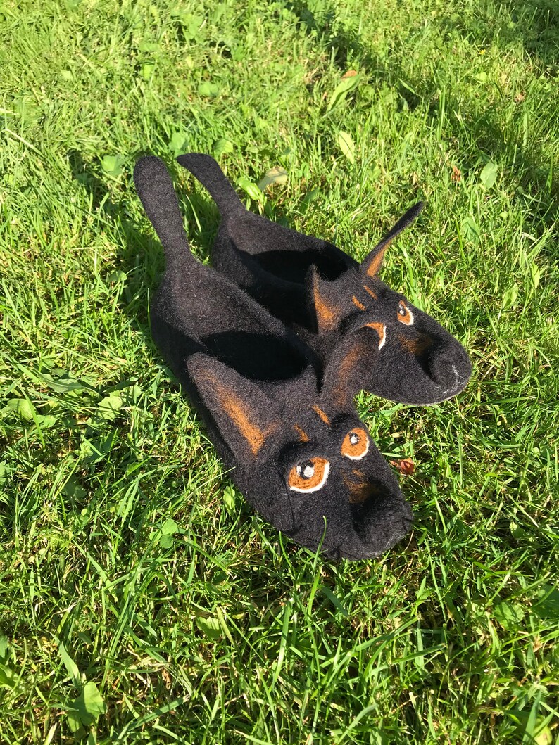 Dog Clogs,dogs Lovers Gift,wool Slippers,animals Slippers,funy Slippers ...