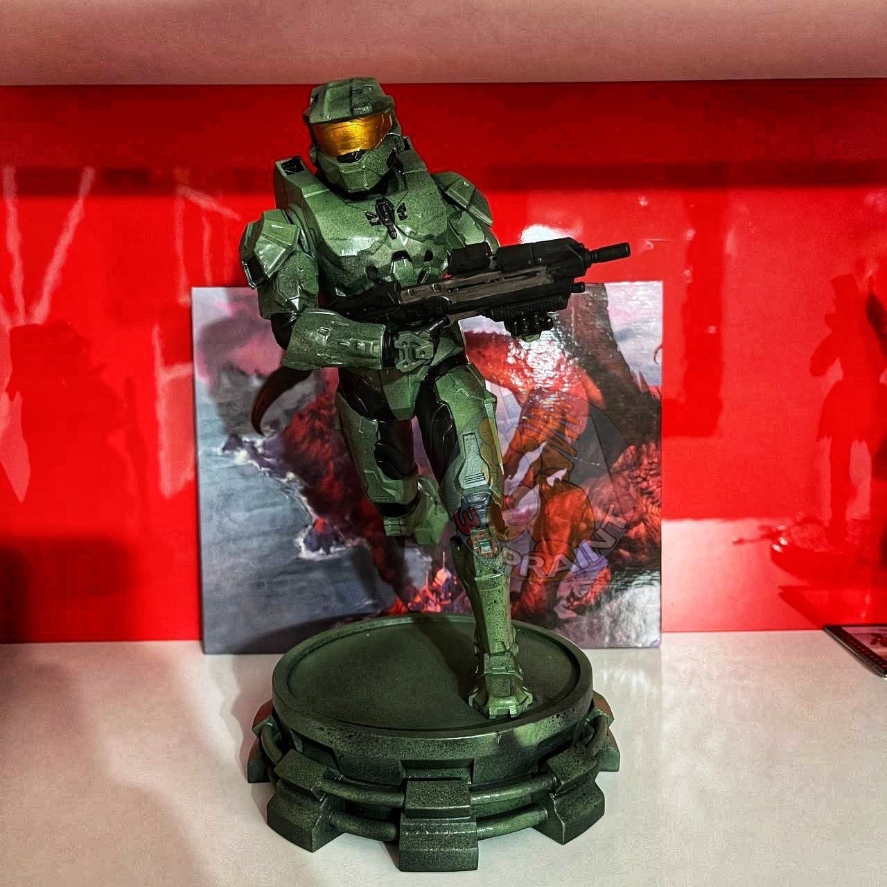 Master Chief Halo Resin Diorama Figure 3d Printed in 8k - Etsy