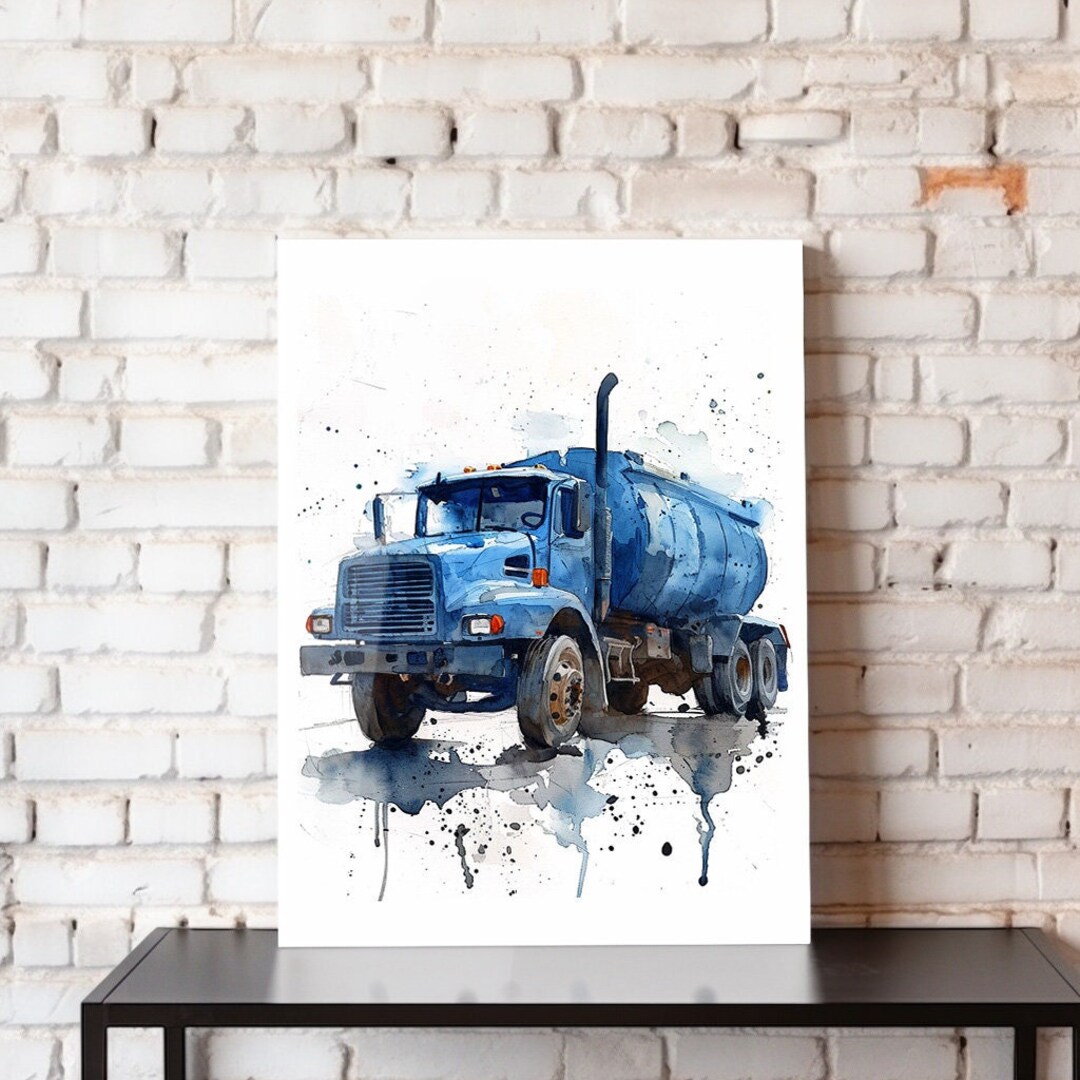 Fuel Tanker Metal Poster Patent Wall Art, Art Print, Home Decor ...