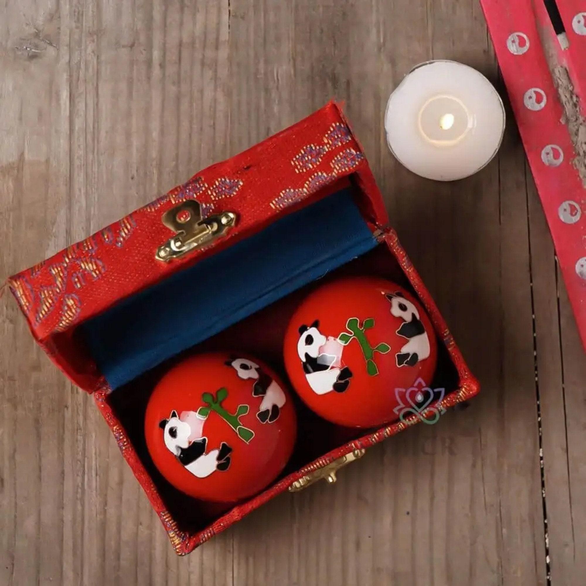 Chinese Red Panda-themed Baoding Stress Balls Find Peace in Play - Etsy