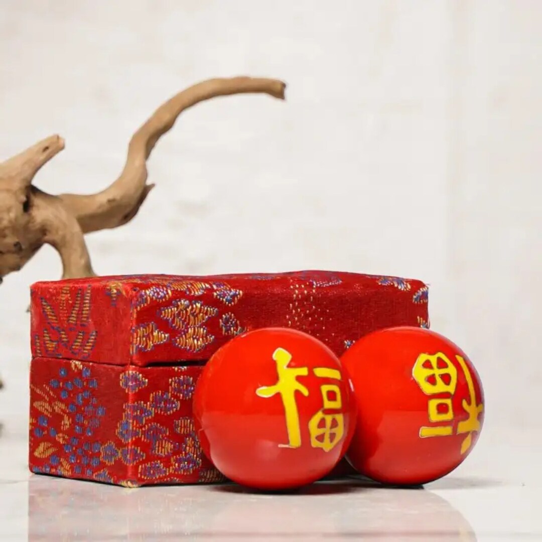 Good Fortune-themed Red Zen Meditation Baoding Balls - Etsy