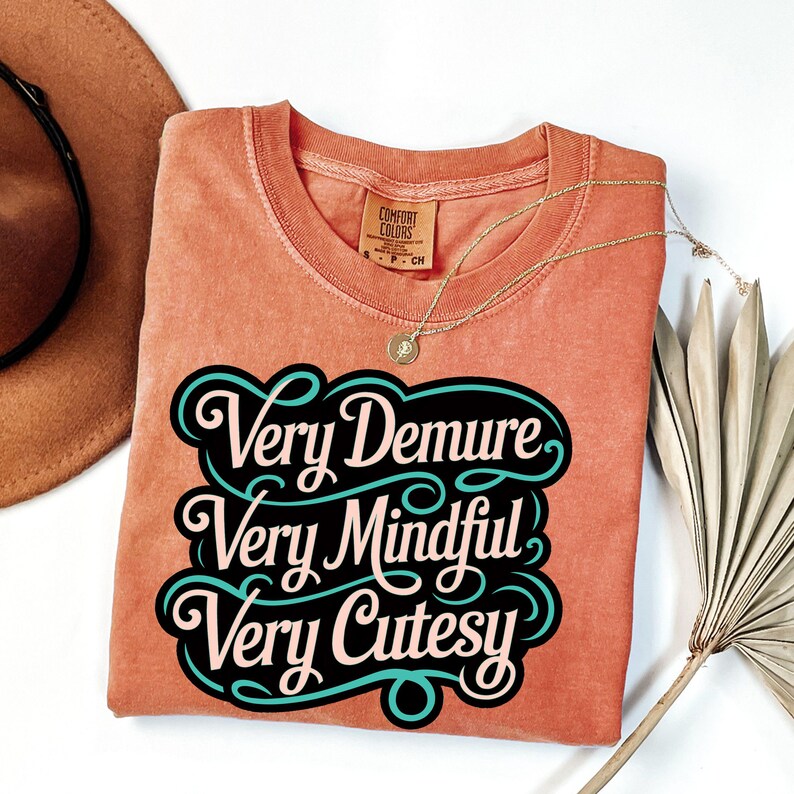 Demure PNG, Cutesy Demure, Very Demure Svg, Demure Mindful Cutesy SVG ...