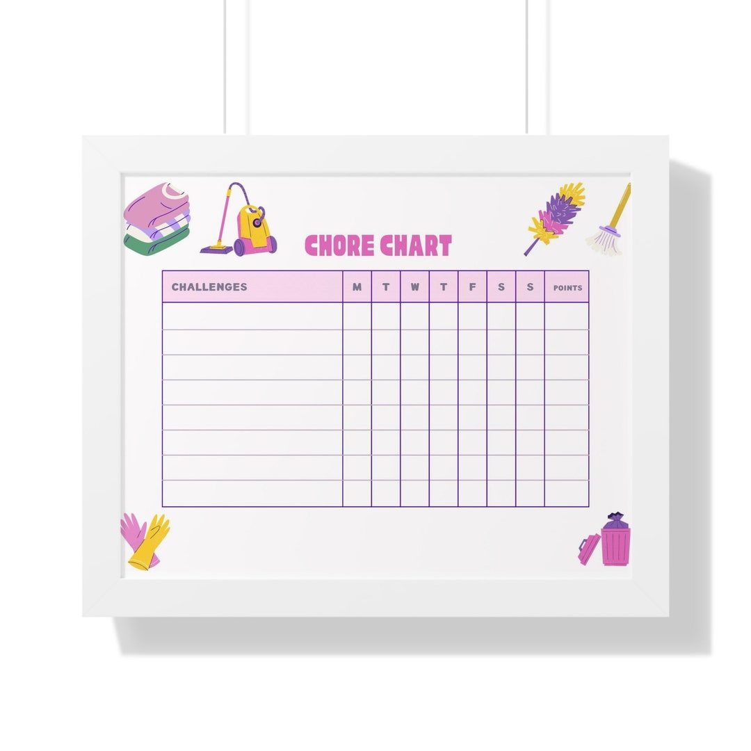 Acrylic Chore Chart Dry Erase Board,wall Board,customizable,chore Chart ...