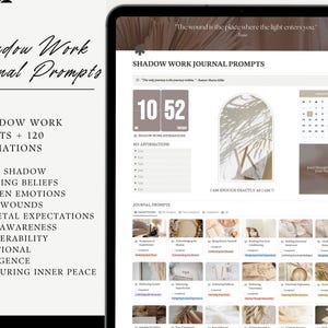 Notion Template Journaling Bundle Manifestation Self-discovery Shadow Work Personal Growth ...