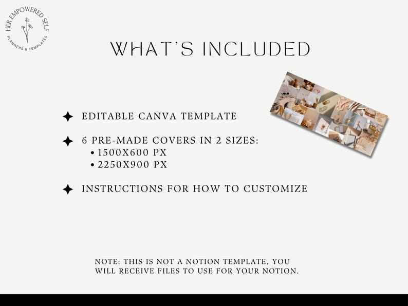 Aesthetic Notion Cover Collage Template Editable Canva Template + 6 ...