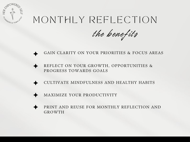 Quarterly Review Printable - Quarter Reflection - Quarterly Planner ...