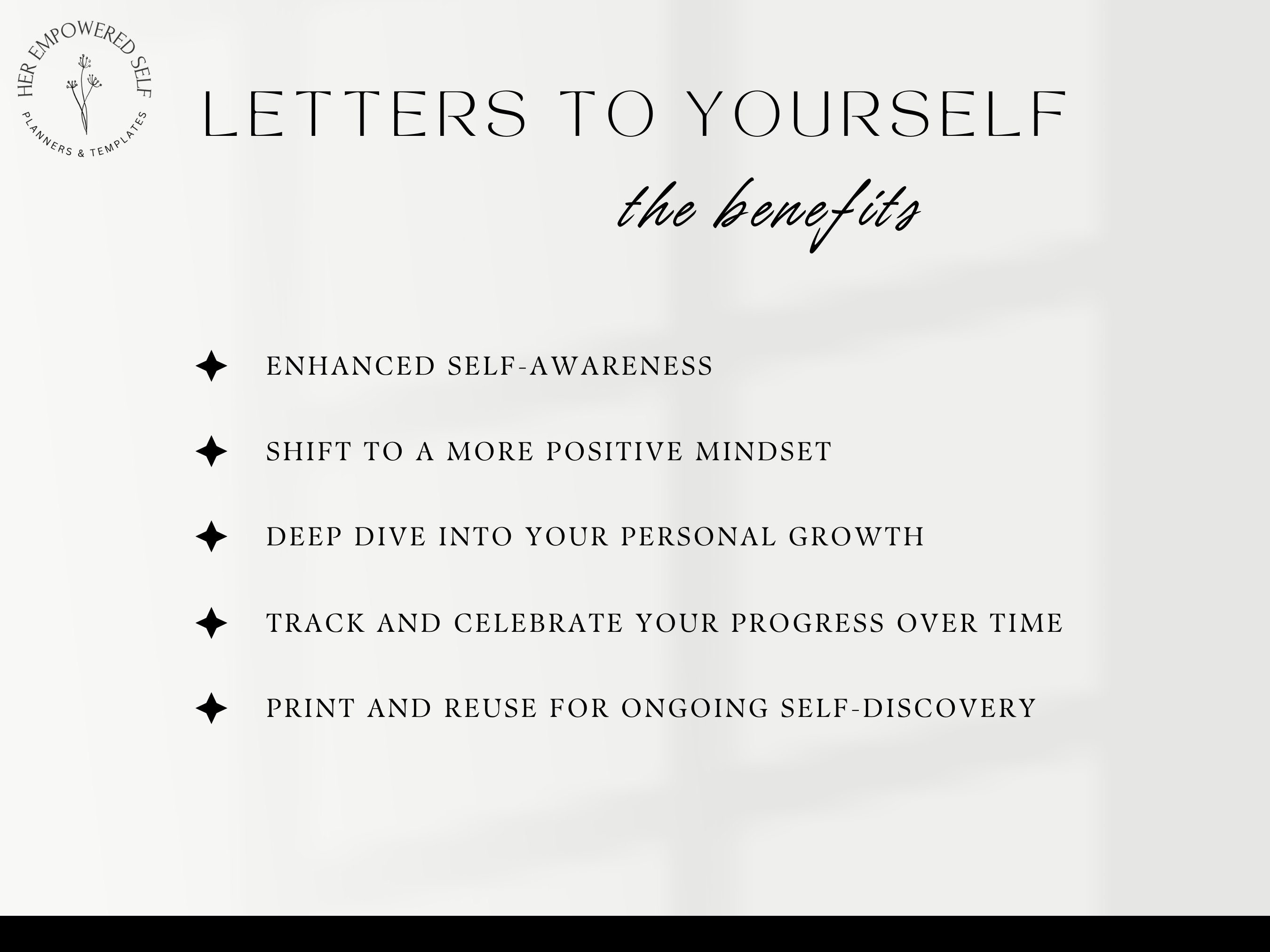 Letters to Yourself - Guided Self-love Worksheet - A4 US Letter ...