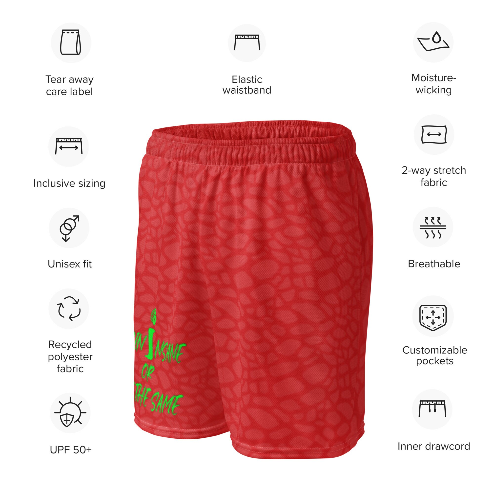 Kobe 6 Reverse Grinch Shorts, Unisex Mesh, Moisture-wicking - Etsy