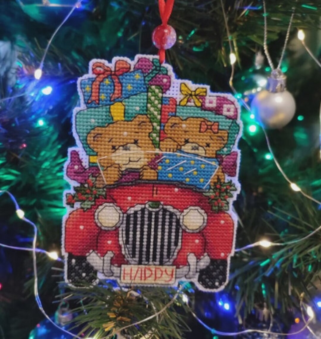 Cross Stitch Pattern Diagram for Plastic Canvas Happy New Year 2024 - Etsy