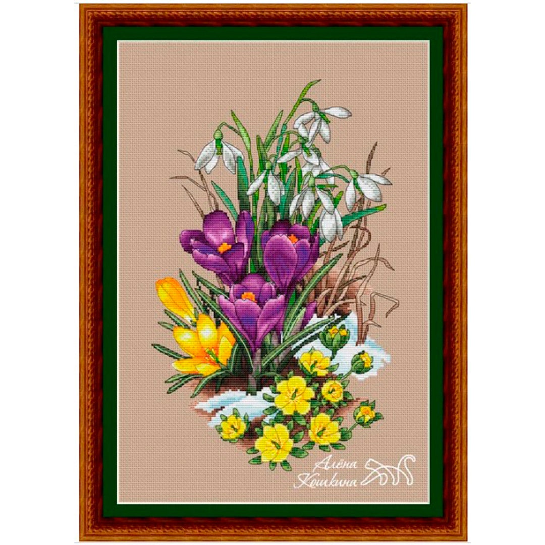 Cross Stitch Pattern Spring Crocuses - Etsy