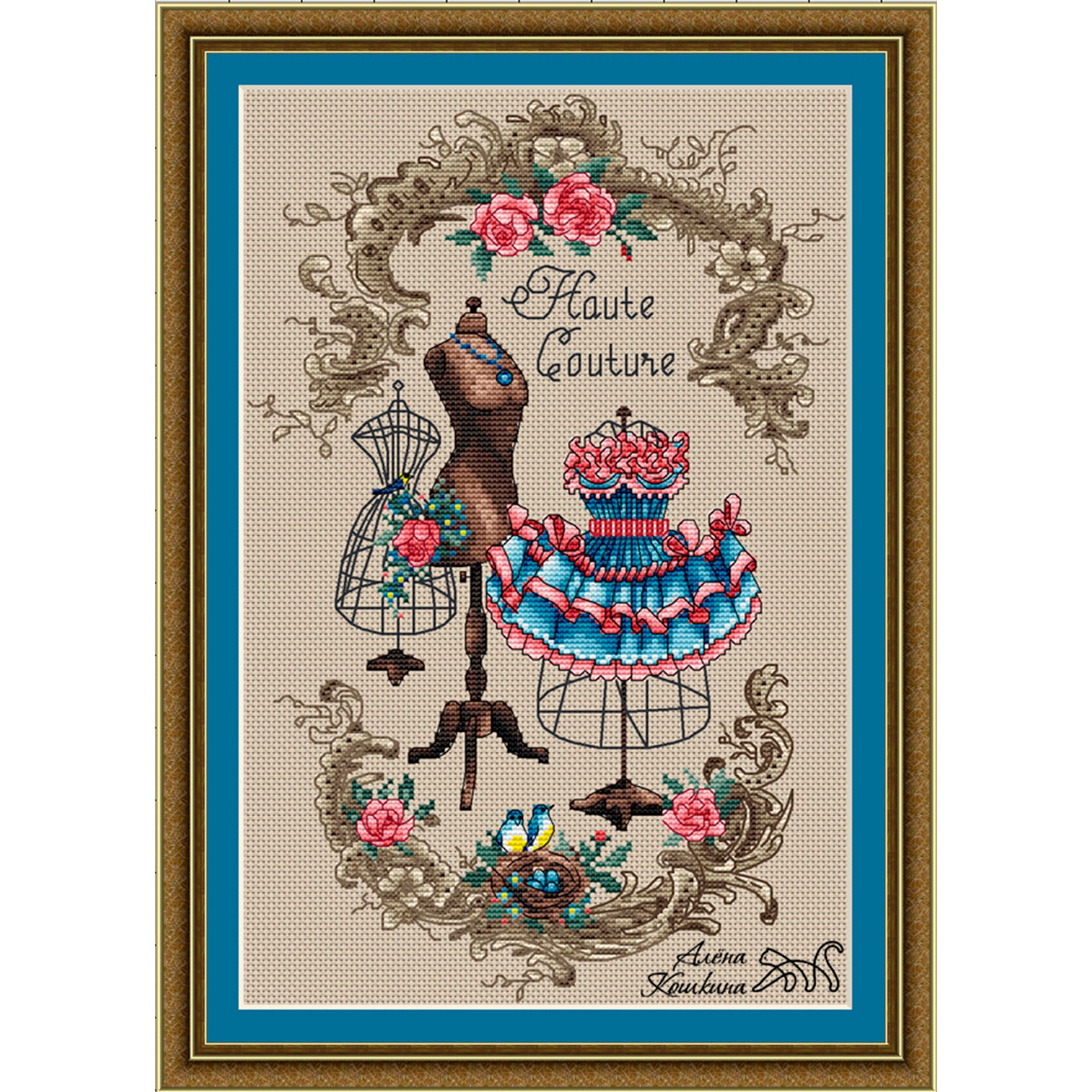 Cross Stitch Pattern Elegant Lady - Etsy