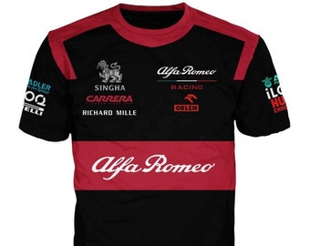 Alfa Romeo Racing T-shirt Man Unisex 100% Cotton - Etsy
