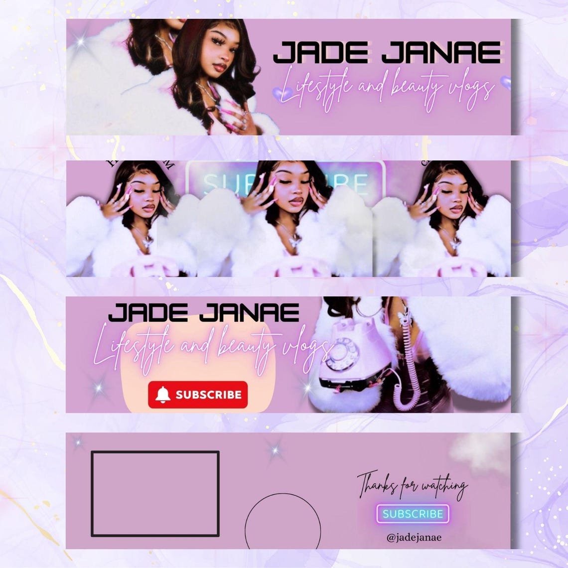 DIY Youtube Kit - Youtube Intro and Outro Designs |editable Canva ...