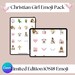 Pink Christian Girl Emoji Set | Ios18 iPhone Icons (PNG Digital ...