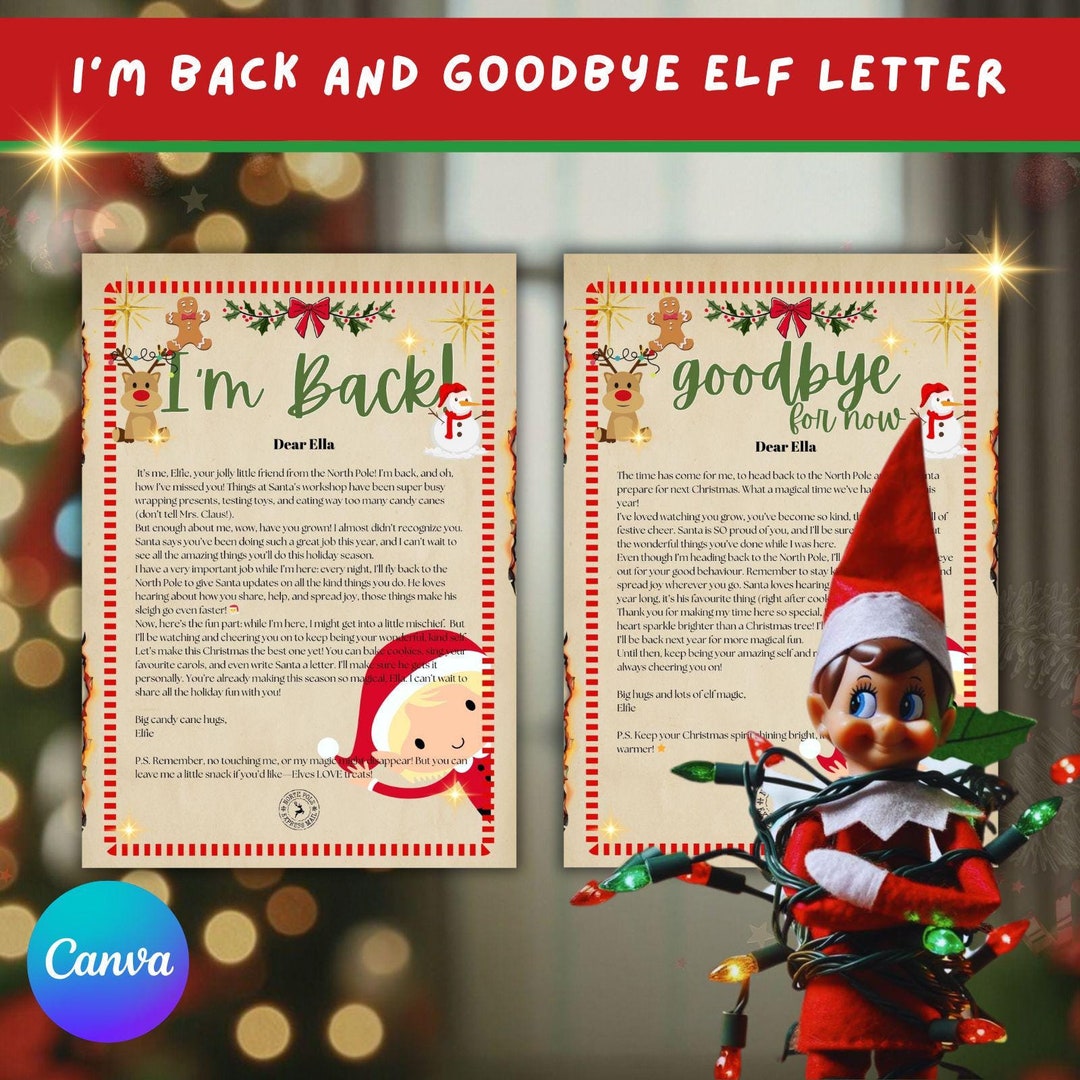 Buy Christmas Elf Letters Printable Bundle| Christmas Elf on Shelf ...