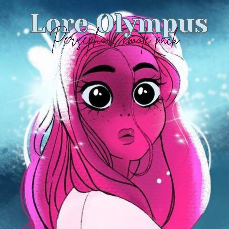 Lore Olympus Persephone Emote Pack, Persephone Stickers, Persephone ...
