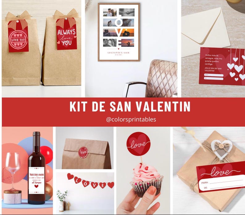 Printable Valentine's Day Kit - Etsy