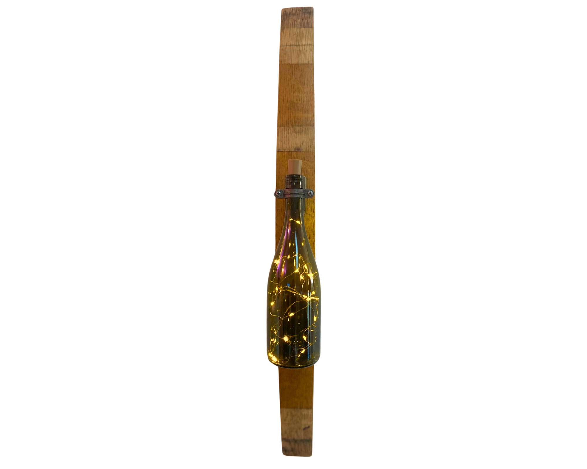 Rustic Reversable Wine Barrel Stave Wall Vase / Wall Sconce ...