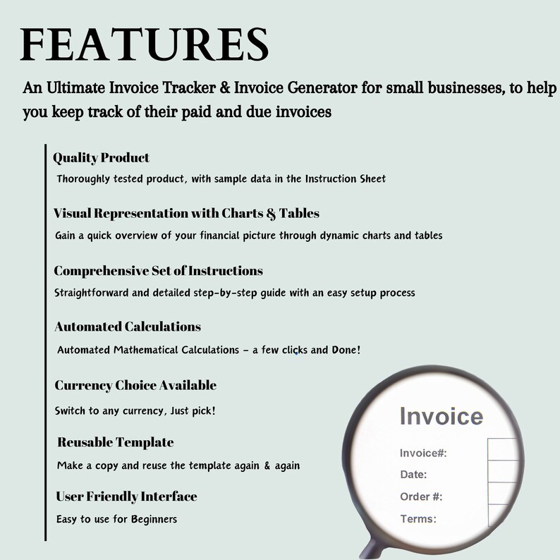 All-in-one Automated Invoice Tracker - Etsy