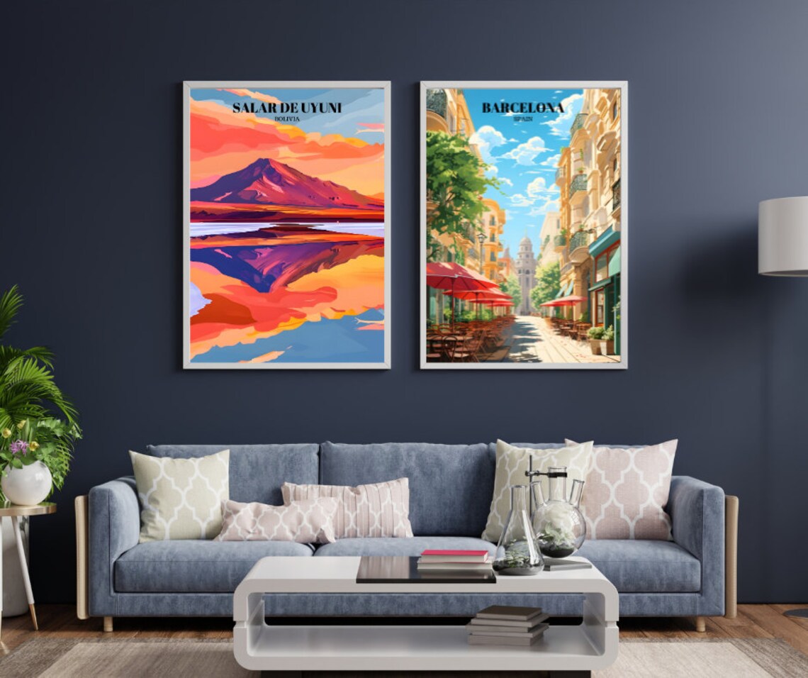 Salar De Uyuni Travel Print Wall Art Salar De Uyuni Hanging Home ...
