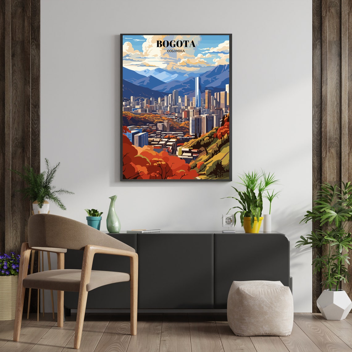 Bogota Travel Print Wall Art Bogota Wall Hanging Home Décor Bogota Gift ...