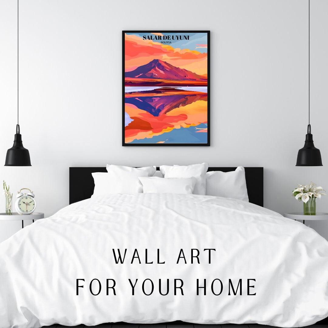 Salar De Uyuni Travel Print Wall Art Salar De Uyuni Hanging Home ...