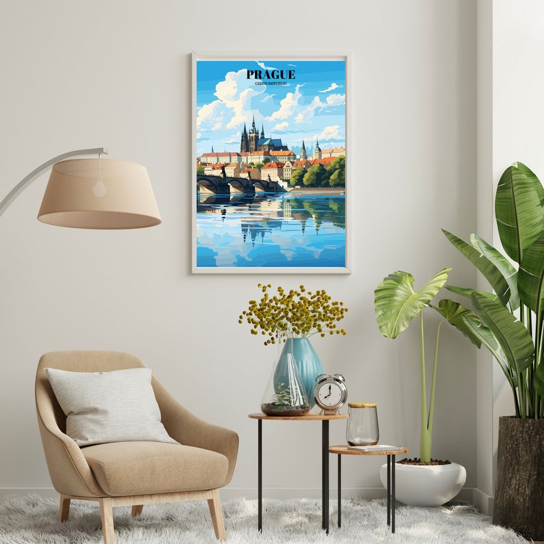 Prague Travel Print Wall Art Prague Wall Hanging Home Décor Prague Gift ...