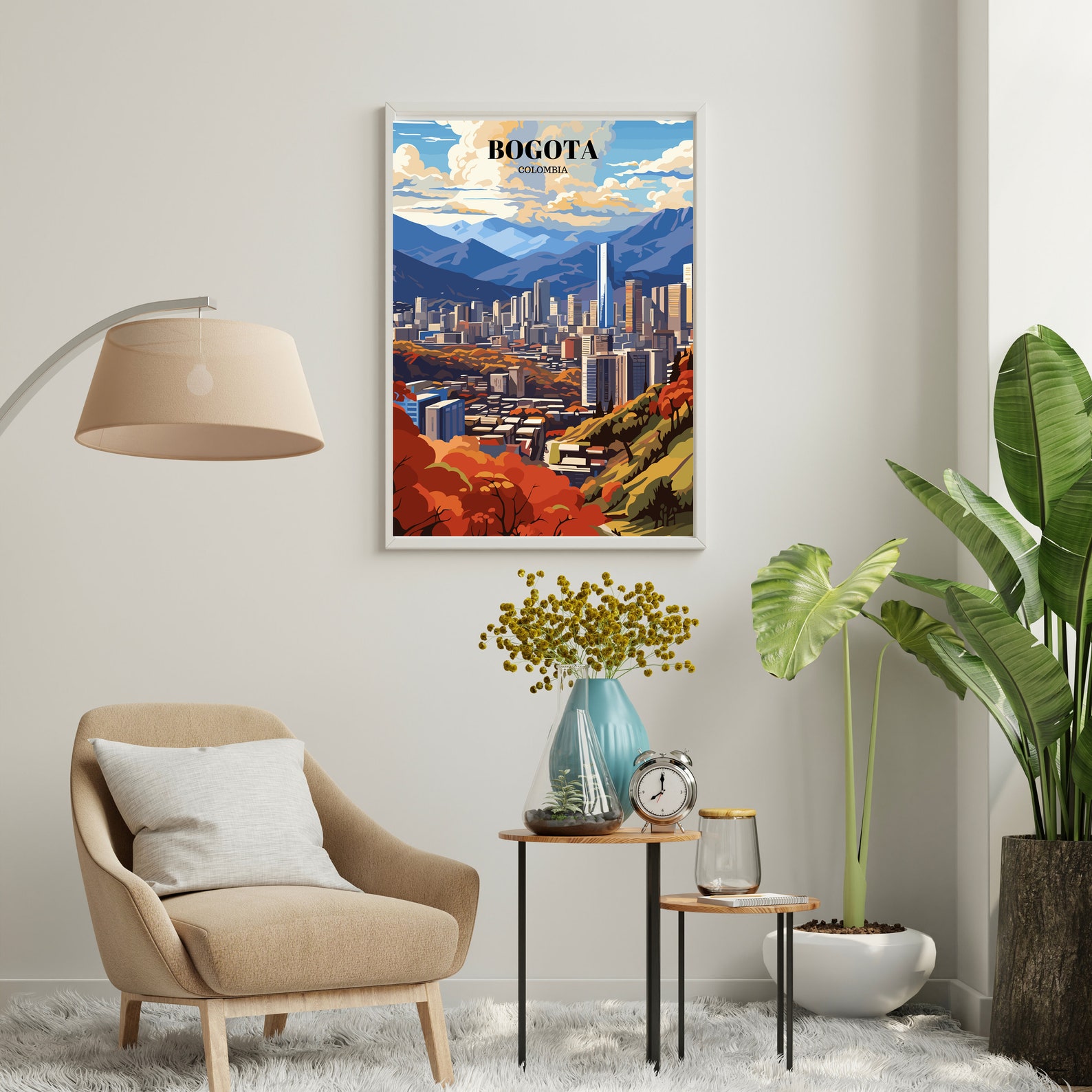 Bogota Travel Print Wall Art Bogota Wall Hanging Home Décor Bogota Gift ...