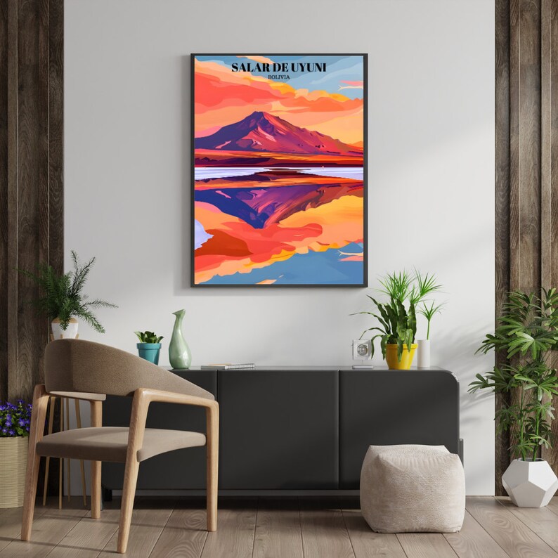 Salar De Uyuni Travel Print Wall Art Salar De Uyuni Hanging Home ...