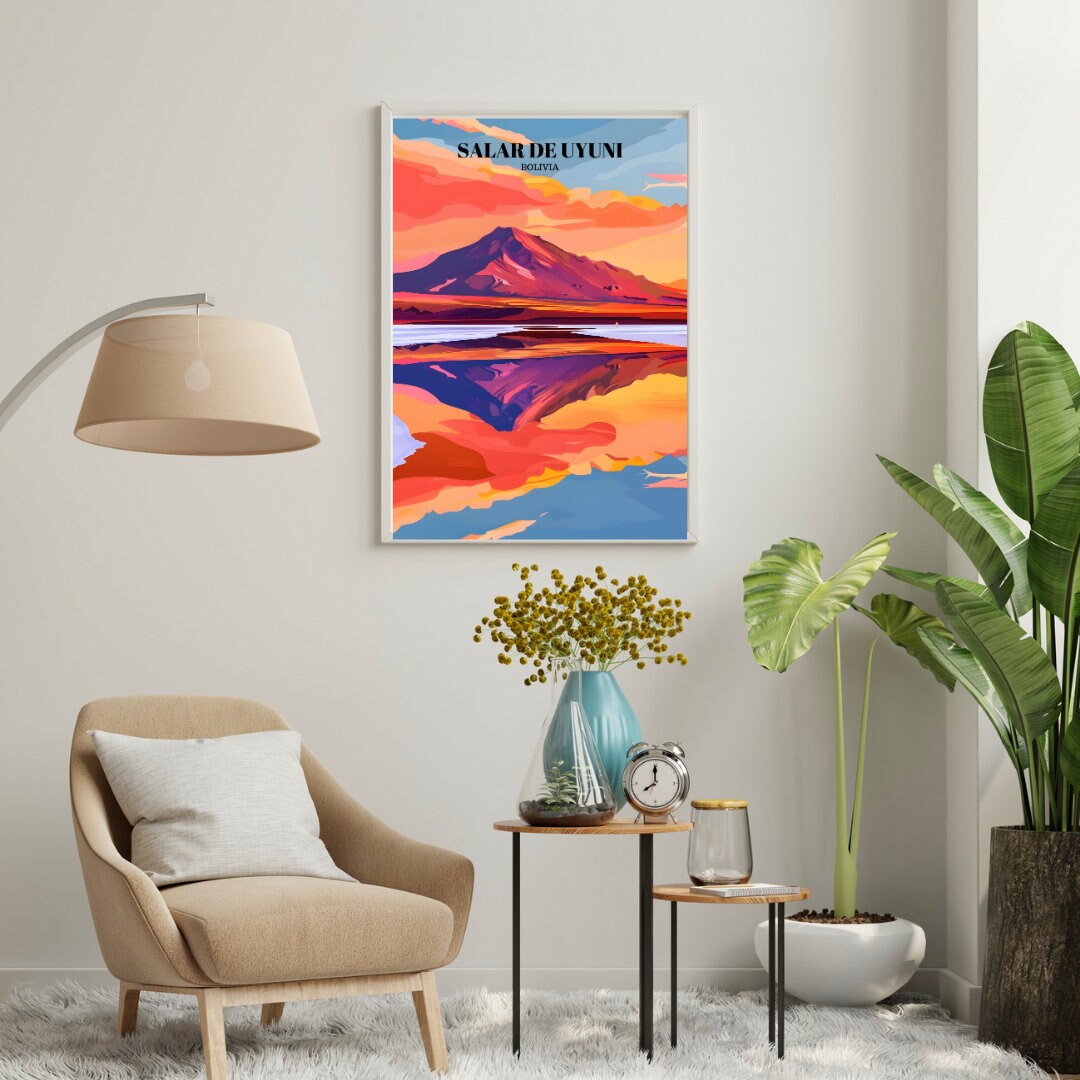 Salar De Uyuni Travel Print Wall Art Salar De Uyuni Hanging Home ...