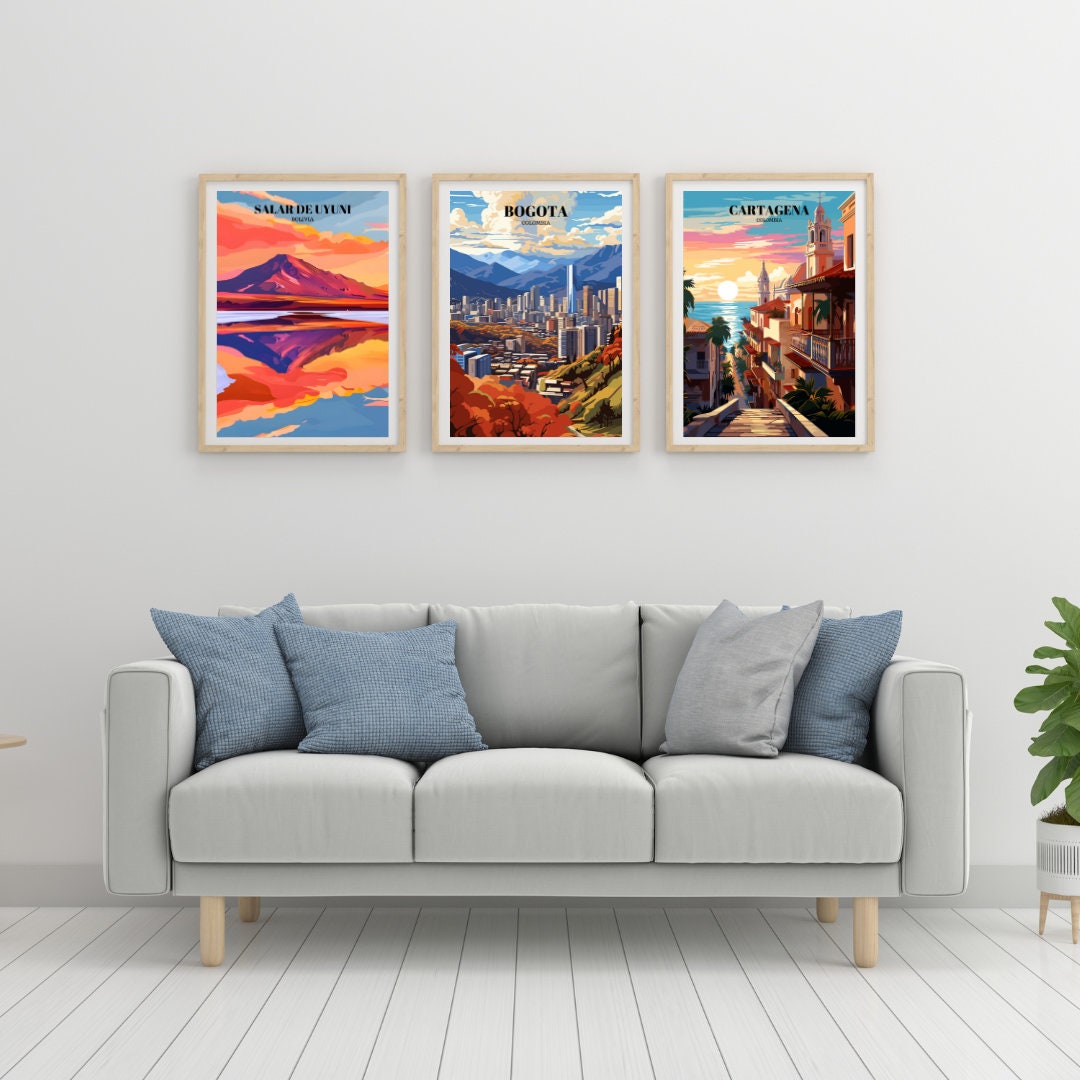 Salar De Uyuni Travel Print Wall Art Salar De Uyuni Hanging Home ...