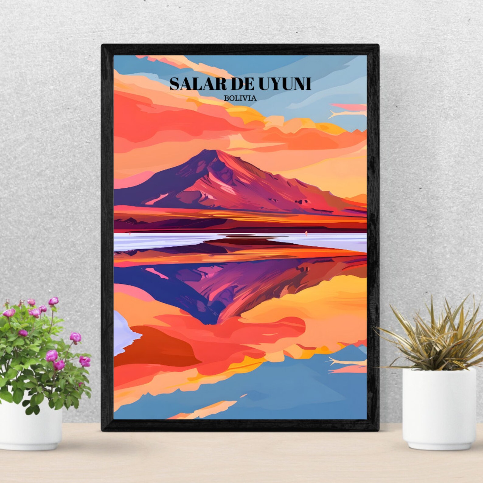 Salar De Uyuni Travel Print Wall Art Salar De Uyuni Hanging Home ...