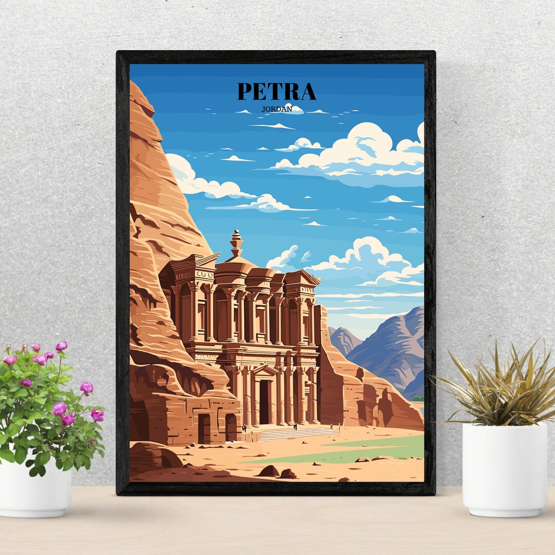 Petra Travel Print Wall Art Petra Wall Hanging Home Décor Petra Gift ...