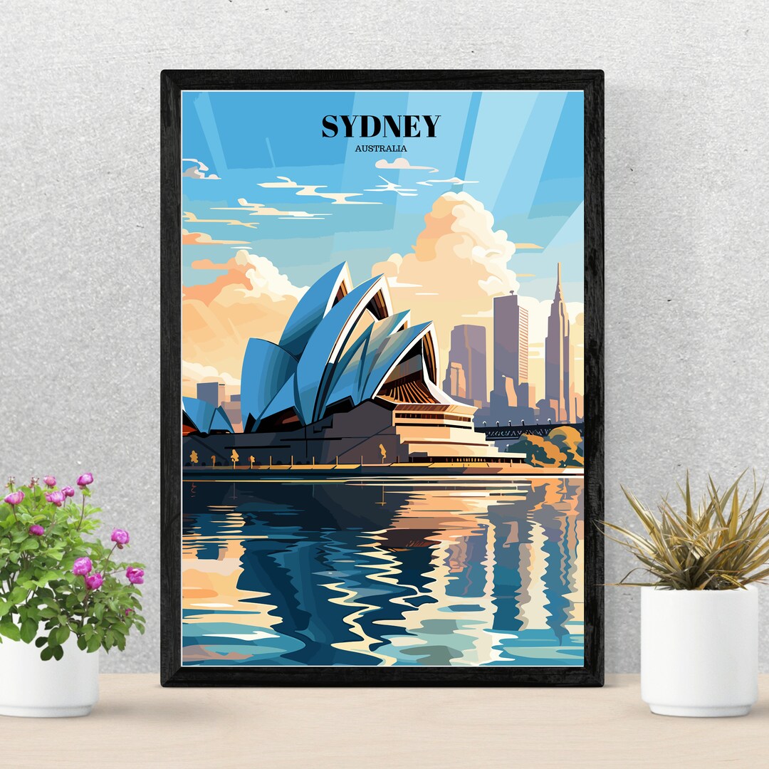 Sydney Opera House Travel Print Wall Art Sydney Opera House Wall ...