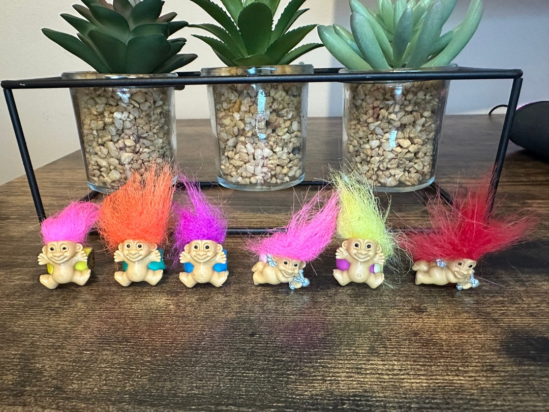 Mini Russ Troll Rings, Choose Your Own, Smallest Vintage Trolls, 90'S ...