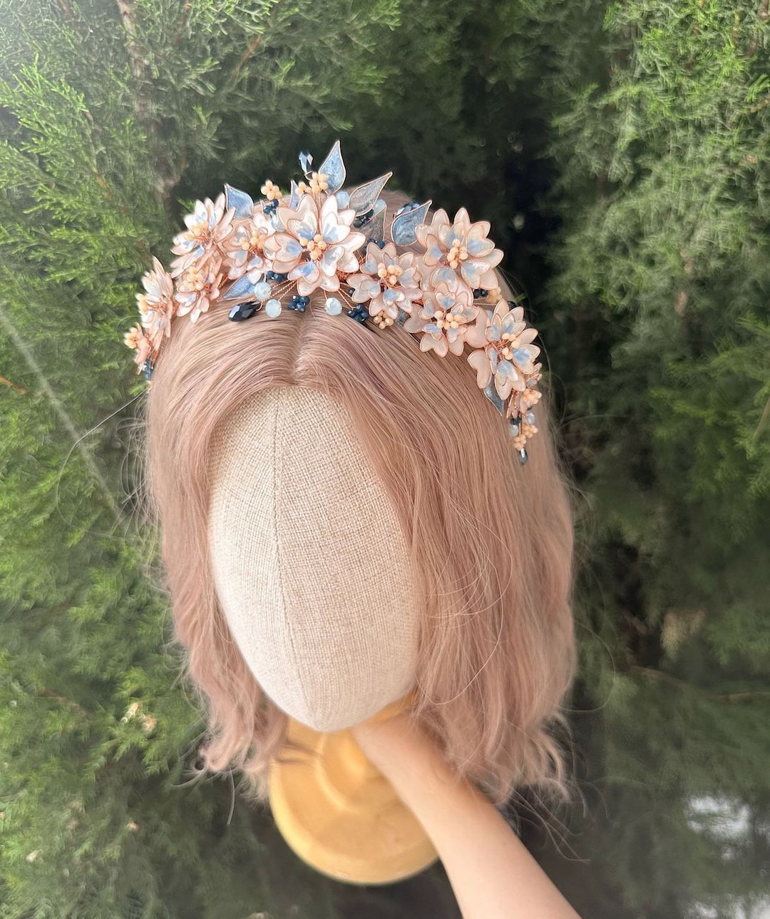 SAKURA (tiara) | Sakura Bridal Tiara, Cherry Flower Crown, Cherry ...