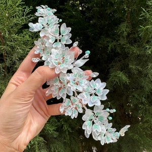 SAKURA (tiara) | Sakura Bridal Tiara, Cherry Flower Crown, Cherry ...