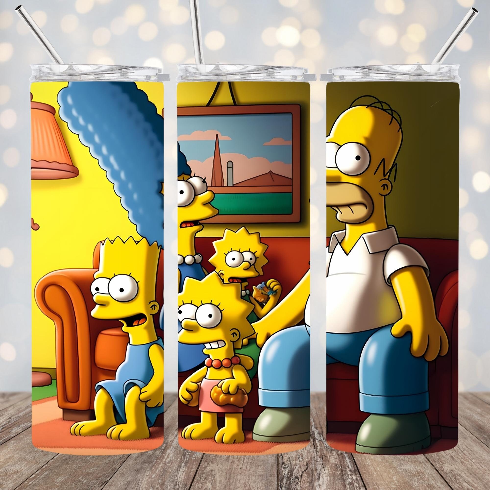 30 the Simpsons Tumbler Wrap Bundle 20oz Skinny Tumblers - Etsy Australia