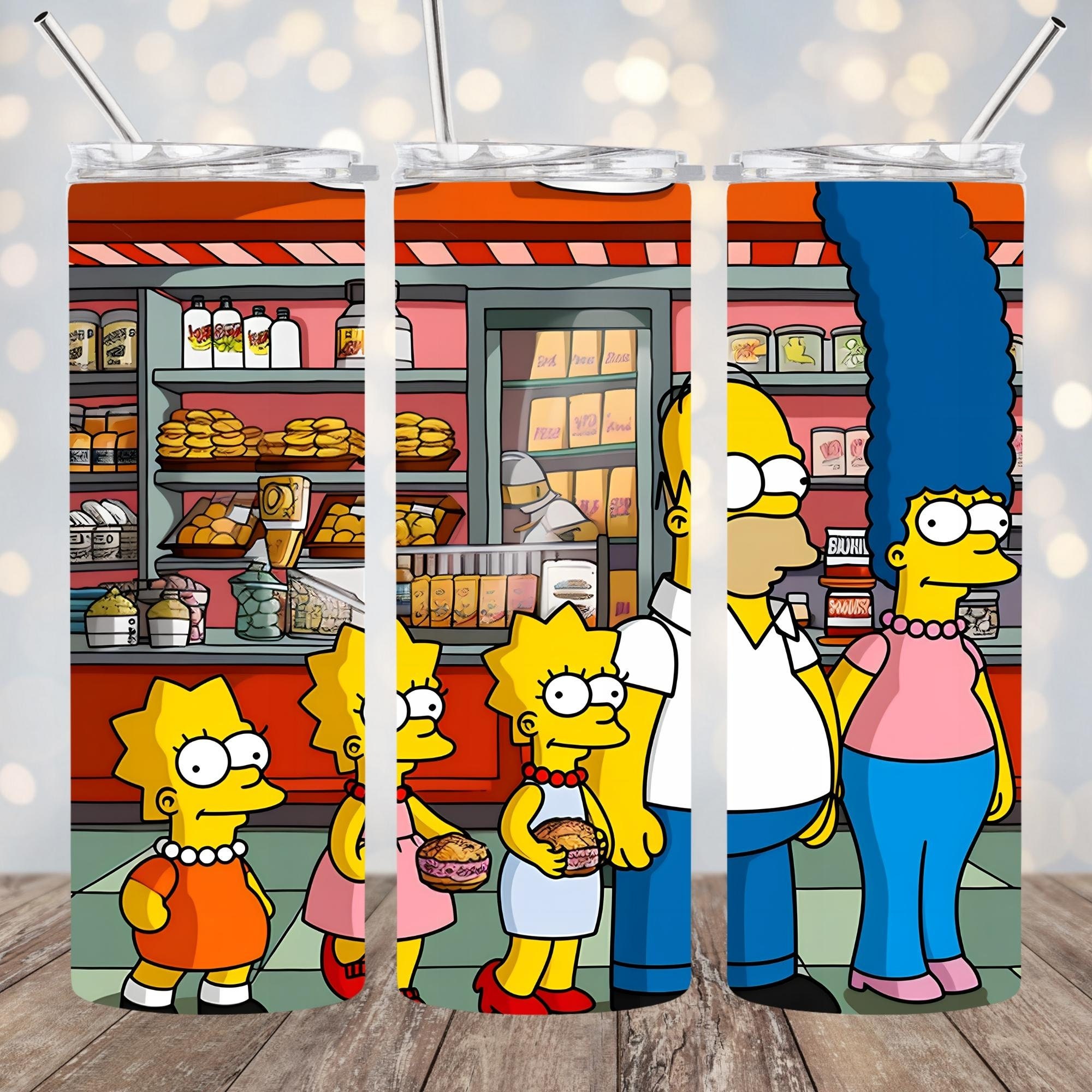 30 the Simpsons Tumbler Wrap Bundle 20oz Skinny Tumblers - Etsy Australia